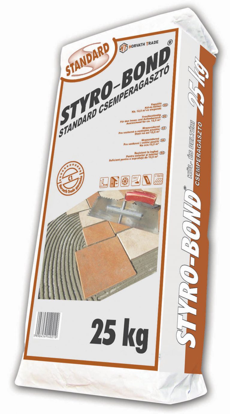 STYRO-BOND Standard KÜL-ÉS BELTÉRI, C1 TÍPUSÚ FAGYÁLLÓ CSEMPERAGASZTÓ ...